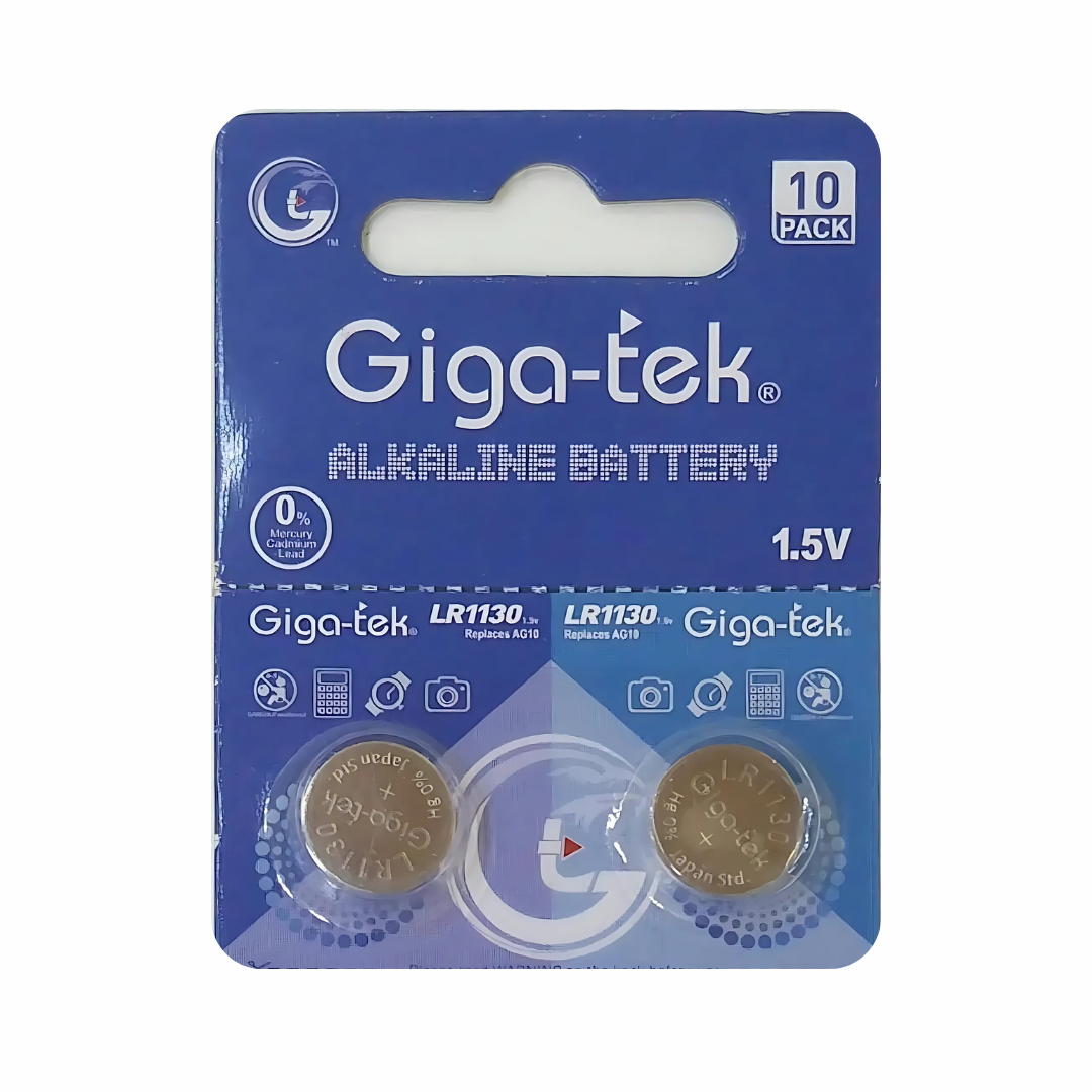 Giga-tek LR1130 Alkaline Button Cell Battery AG10 189 1.5V – MYBATTERY.IN