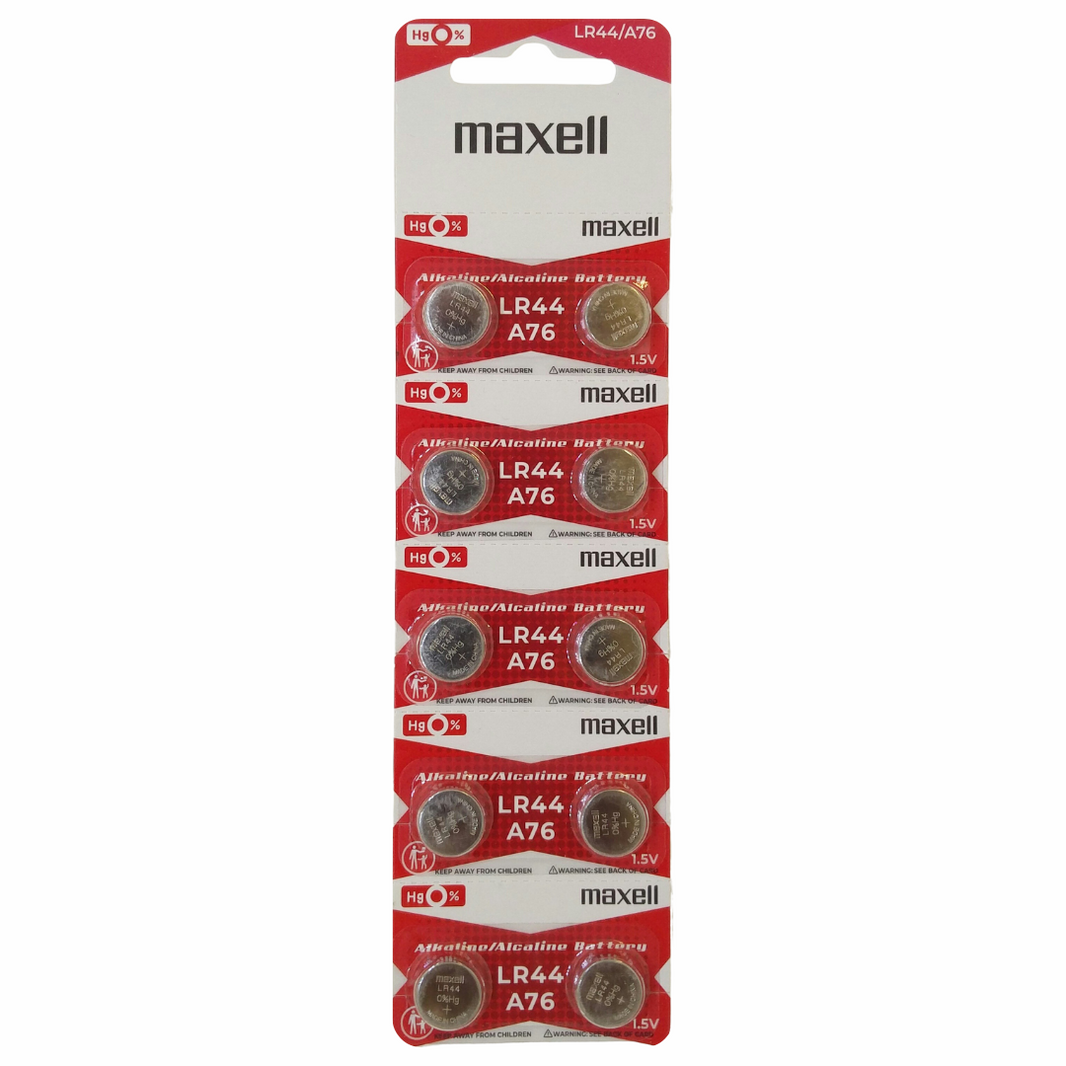 Buy Size 44 Coin Cell Batteries | Maxell LR44, Renata SR44, Giga-tek ...